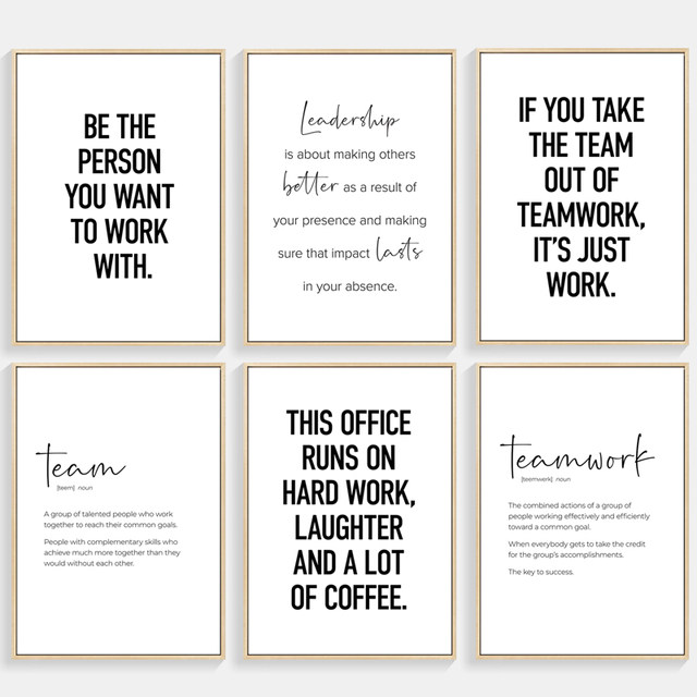 Office decoration painting living room background wall company ...