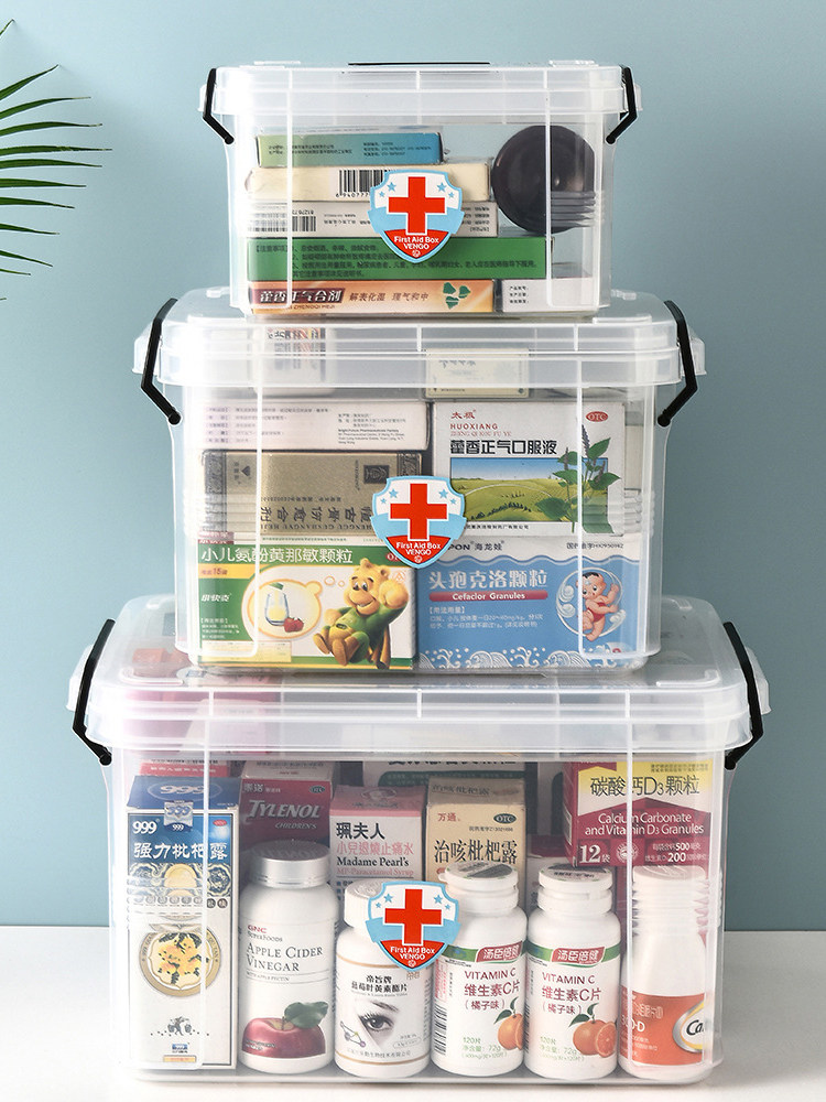 Large Transparent Medicine Box - Home Storage Solution for Medicines ...