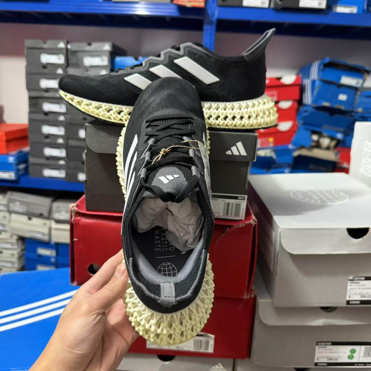 Adidas Adidas 4dfwd 3M men's low -top shock absorption, breathable ...