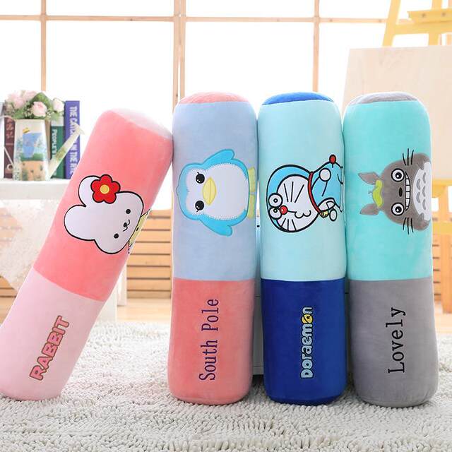 Large cute long cylindrical candy pillow girl lazy long sleeping pillow ...