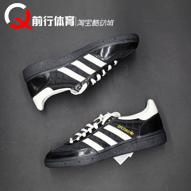 AdidasAdidas Originsls HANDBALL T-top low-top men's black and white ...