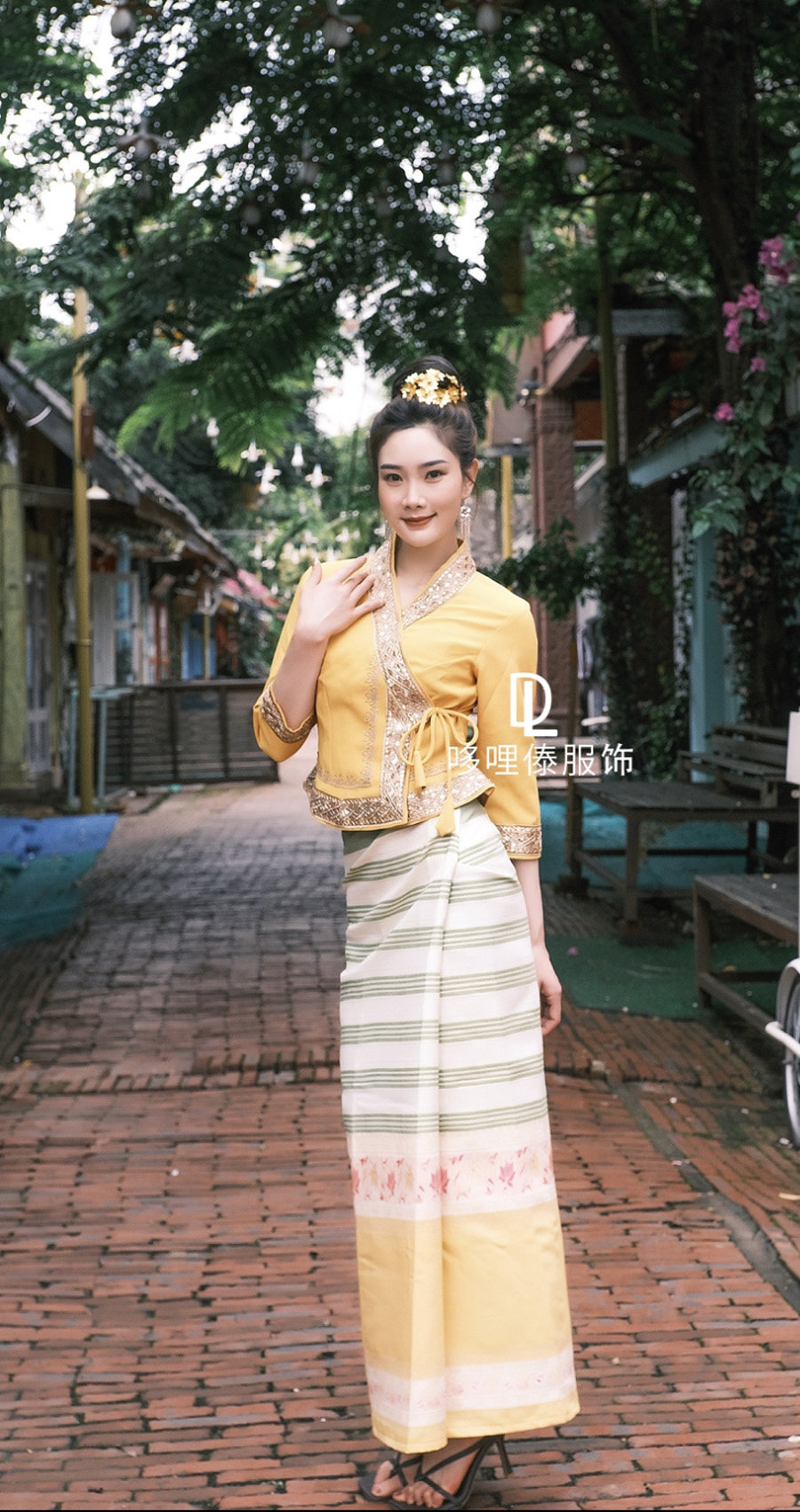 Dai clothing spring and autumn welfare model daily home travel true tea ...