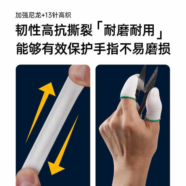 Nylon cloth finger cots, labor protection, high elasticity, breathable ...