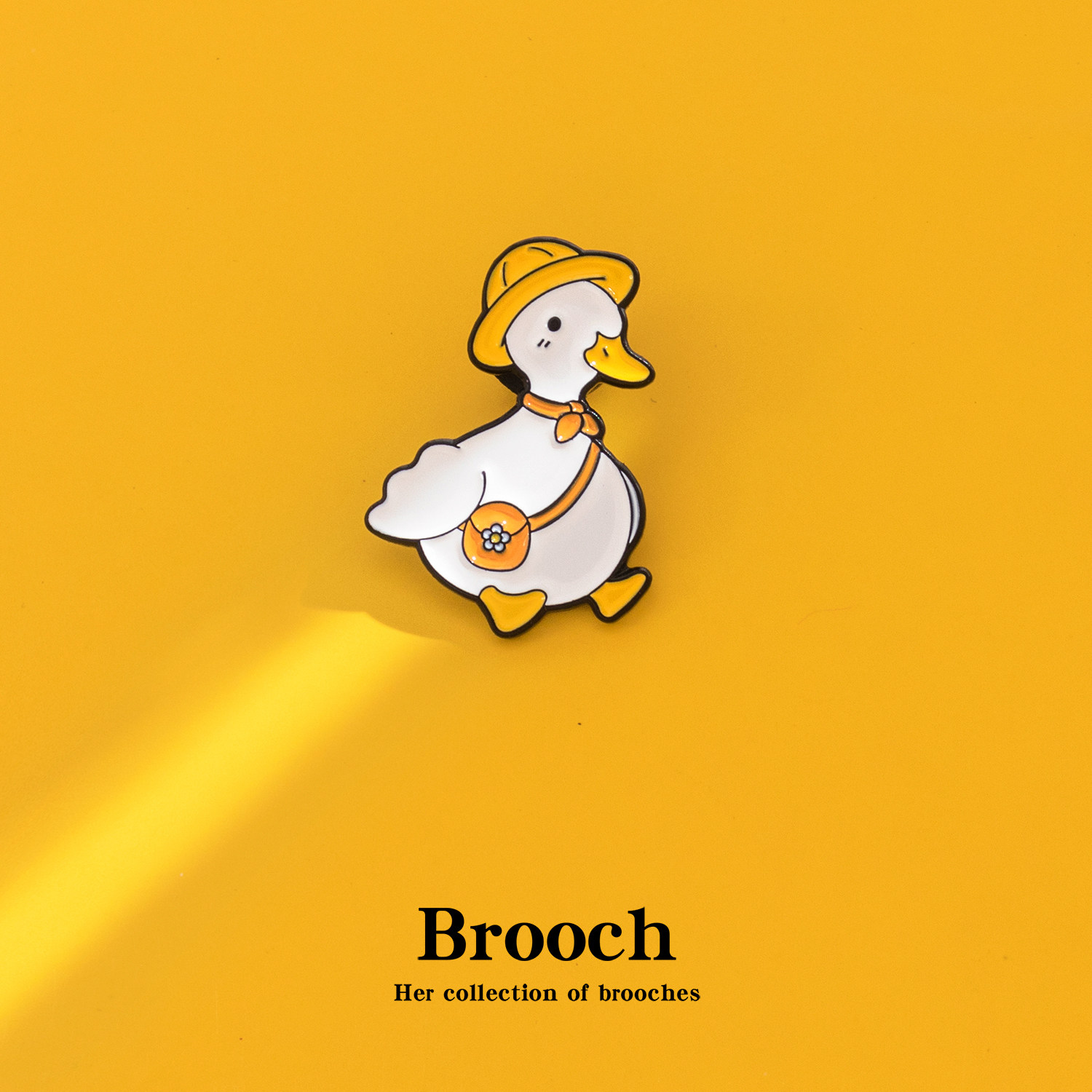 Come on Duck Rush Duck Brooch Cute Cartoon Little Duck Metal Badge ...