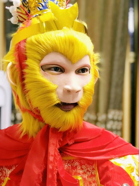 Monkey King Mask Adult Monkey Clothes Sun Wukong Performance Latex Mask ...