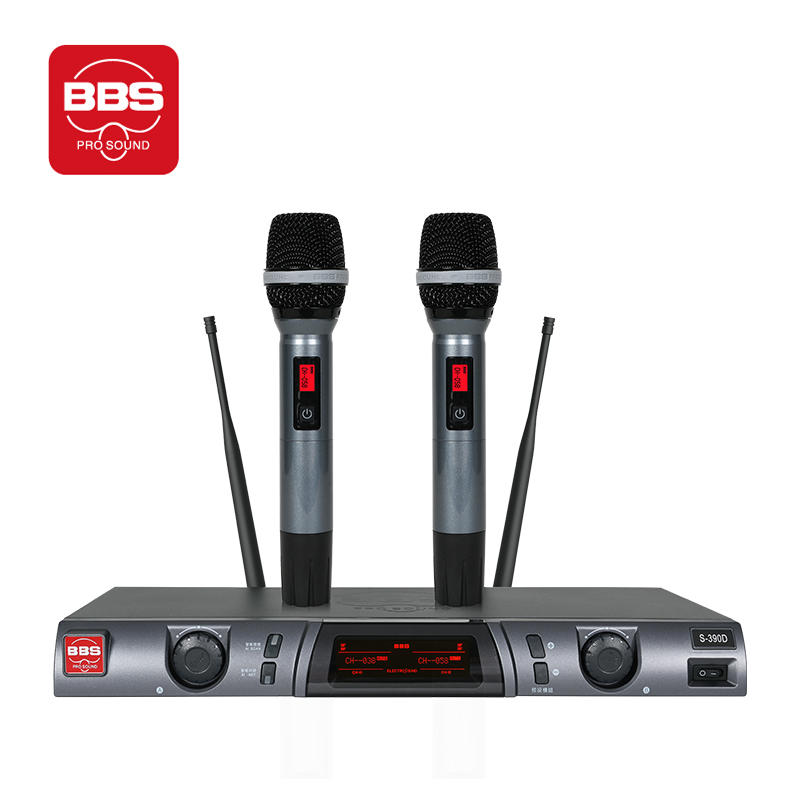 BBS无线话筒专业教学专用演出麦克风舞台家庭卡拉S-390D-淘宝网