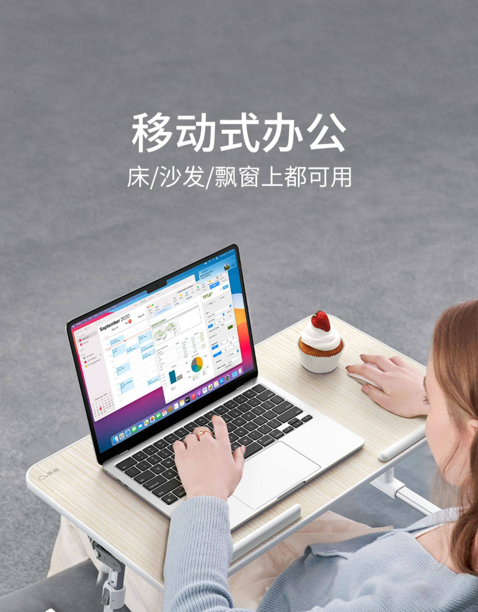 Foldable Bedside Table for Home and Dorm Use