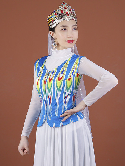 Xinjiang dance performance clothing ethnic style Edress short vest ...