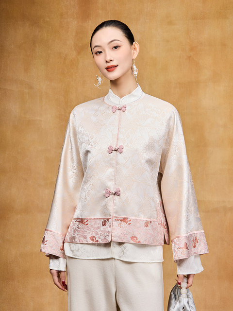 JINYU Jinyu New Year's outfit new Chinese style jacquard splicing ...