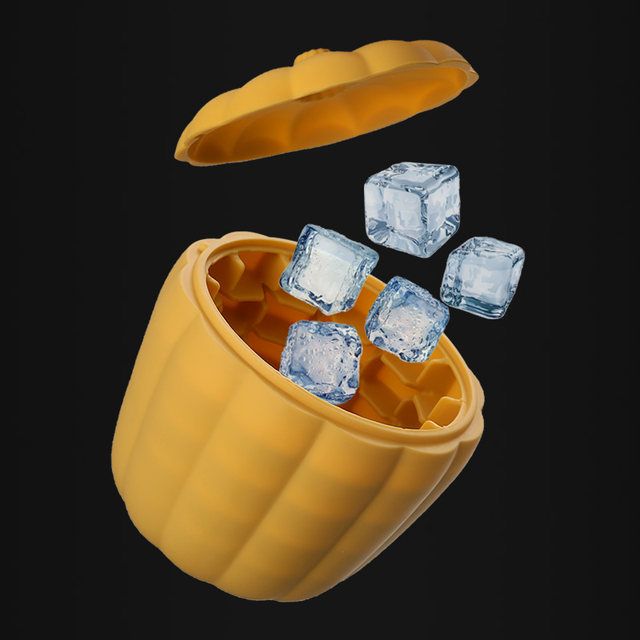 Creative ice bucket silicone pumpkin shape ice tray iced ice cream mini ...