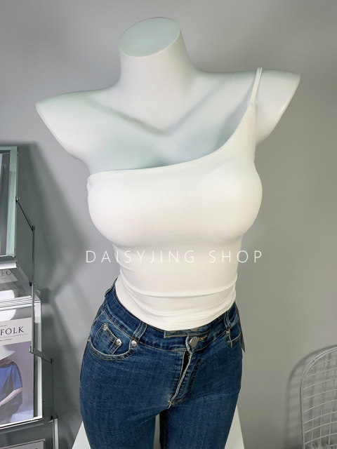 Daisyjing2024 new versatile hot girl can adjust the oblique shoulder ...