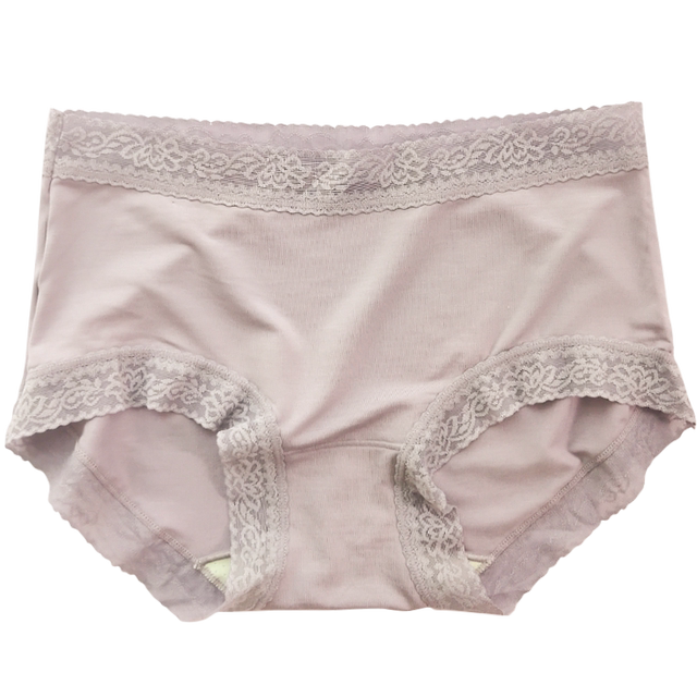 Lenzing Modal Underwear Women's Black Seamless Thin Lace Antibacterial ...