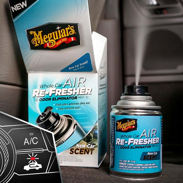 Meguiar's car deodorizer and odor remover car air conditioner ...