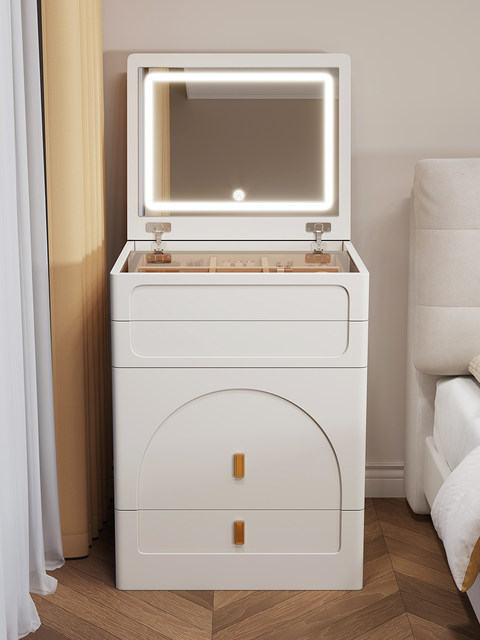 Cream style flip dressing table bedroom simple modern small 60cm ...