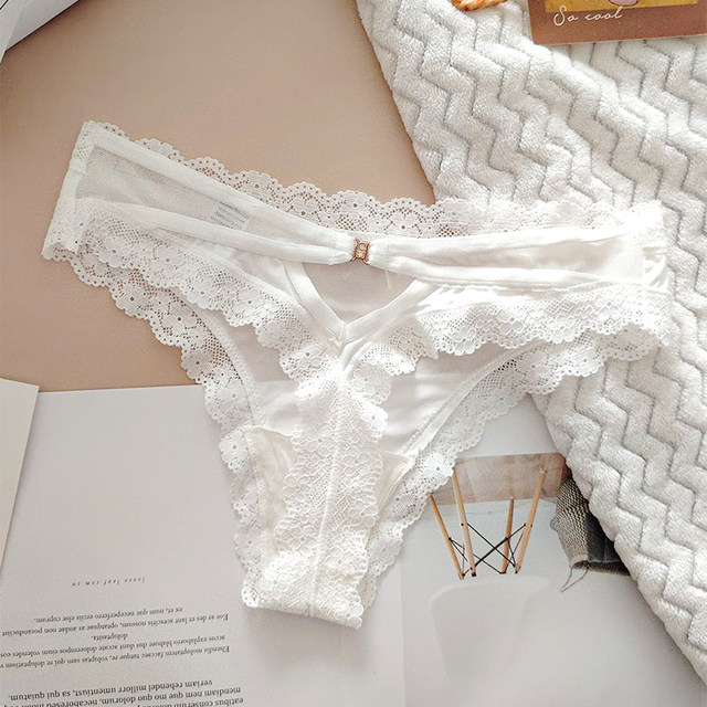 European and American style low-waist lace thong summer French thin ...