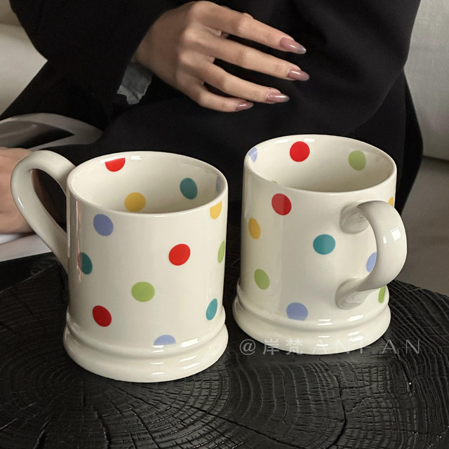 Kishiko niche minimalist color wave dot double -ring cup niche design ...