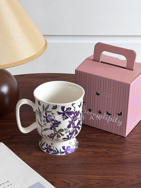 Ceramic Mark Cup niche design sense high -capacity, high sense, light ...