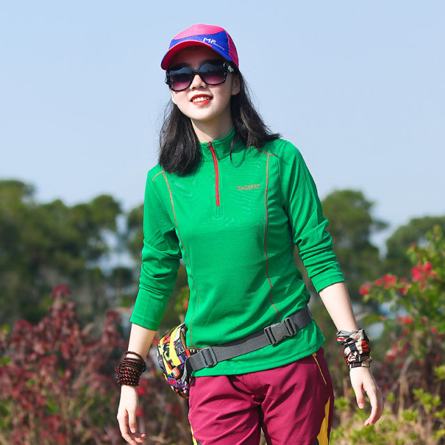 Clearance quick-drying clothing women's long-sleeved spring and summer ...