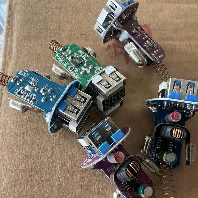 DIY car charger circuit board with digital display 12-24V output dual ...