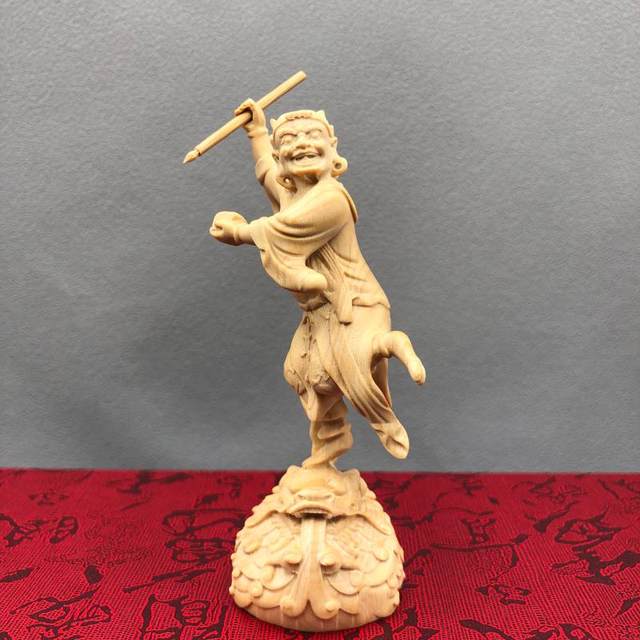 Small-leaf boxwood carving Kuixing Dou Dou God of Wealth and Fortune ...