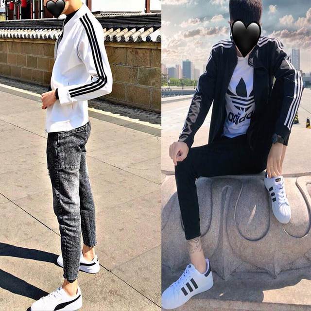 Social man's spiritual young man's trendy brand slim jacket men's fast ...