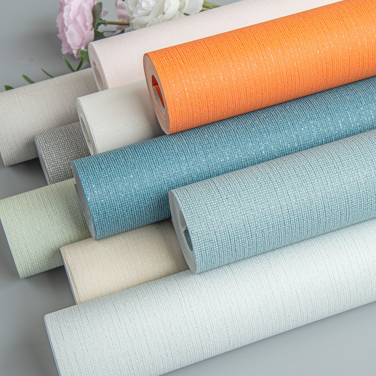 Beitai Solid Color Non-Woven Wallpaper - Modern Simple Style