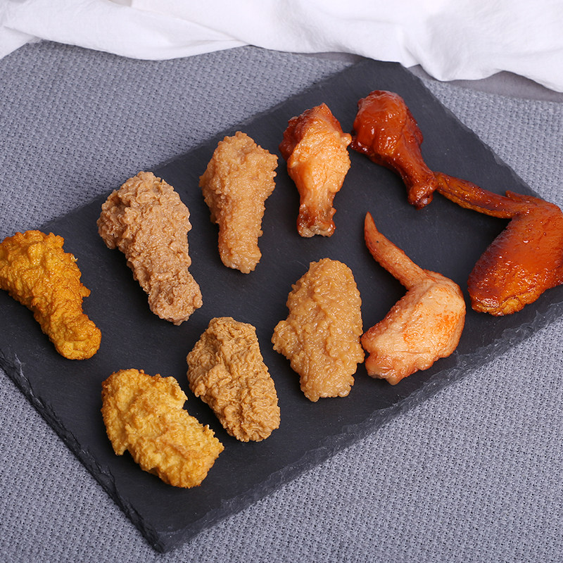 Hanyi Model Fried Chicken Wings & Legs - Realistic Food Props