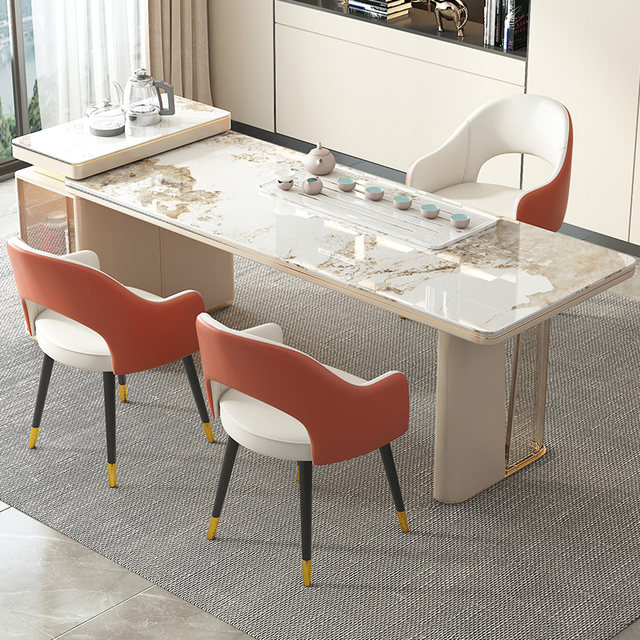 Light luxury tea chair modern minimalist home balcony table chair, back ...