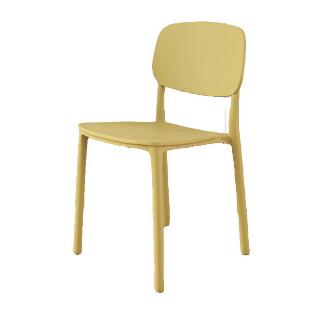 Plastic dining chair thickened Nordic household simple dining stool ...