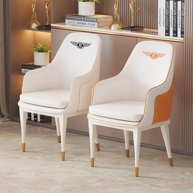 Light luxury simple reception negotiation chair soft bag leisure back ...