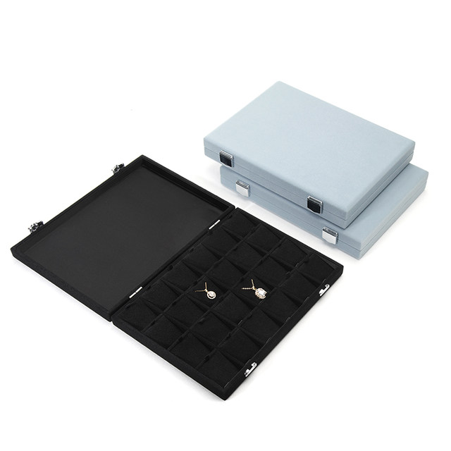 Ice velvet jewelry storage box high-end removable jewelry box jewelry ...