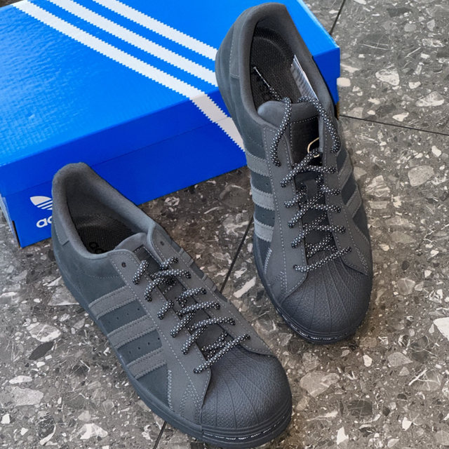 Adidas/Adidas men's and women's shoe shell head Superstar gray rabbit ...