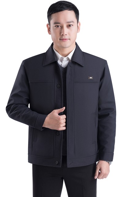 Spring and Autumn Dad Jackets Men's Middle-aged Jackets Loose Men's ...