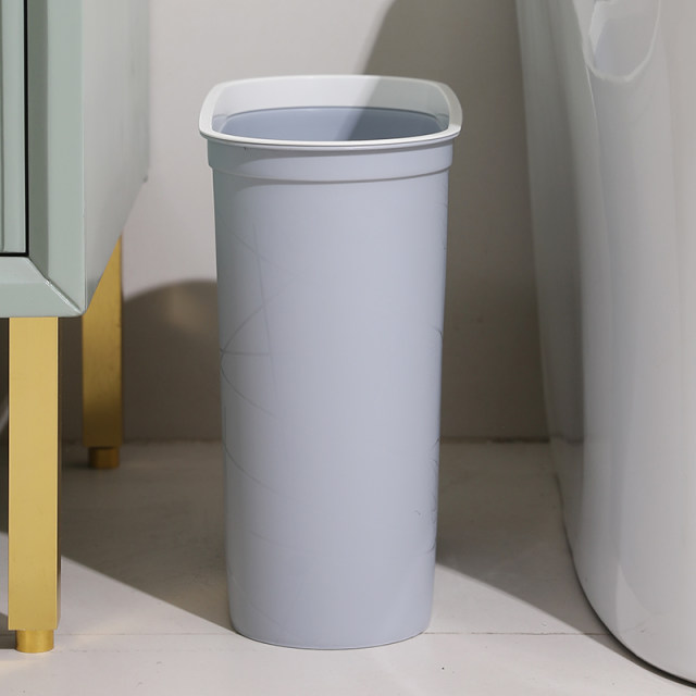 Cracked trash can for home living room and kitchen narrow gap plastic ...
