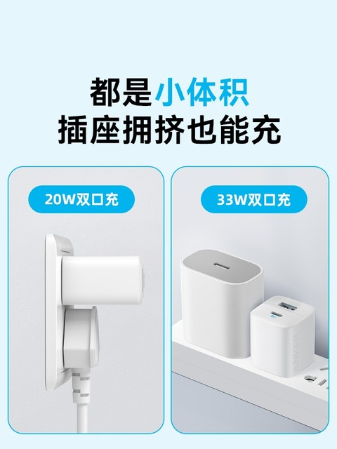 Anker Anker 33W dual-port fast charging charger foldable mobile phone ...