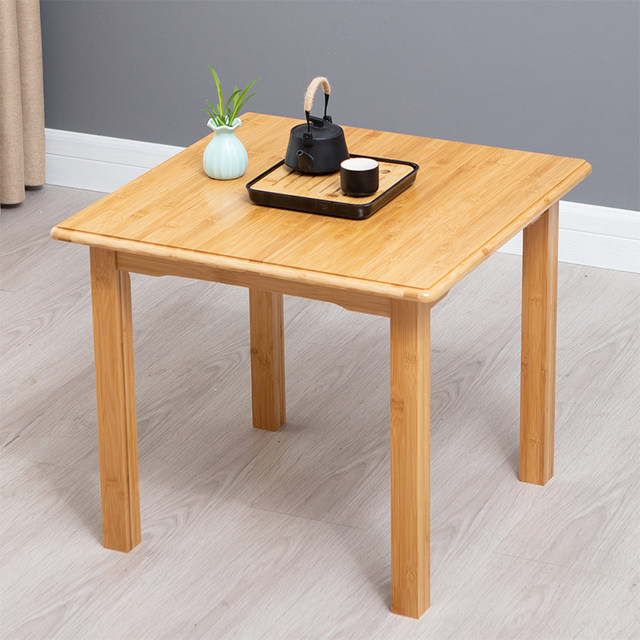 Square table home small square table solid wood small apartment square ...