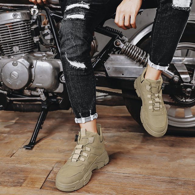 Summer motorcycle riding boots for men, waterproof all-season commuting ...