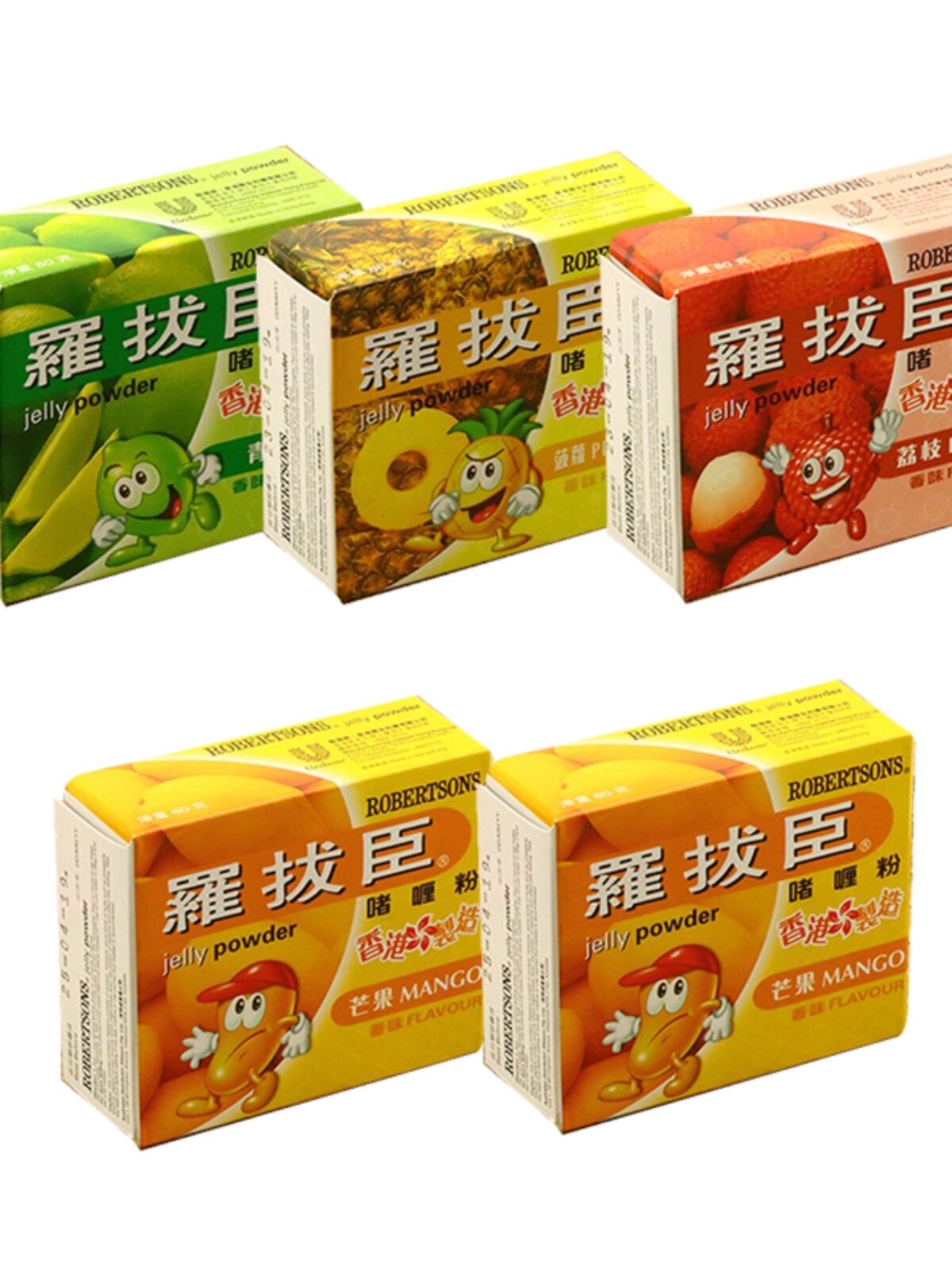 Robertson Jelly Powder 80g - Mango, Pineapple, Lychee & More