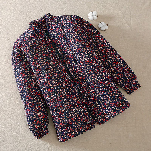 Pure handmade cotton padded cotton jacket men and women in winter ...