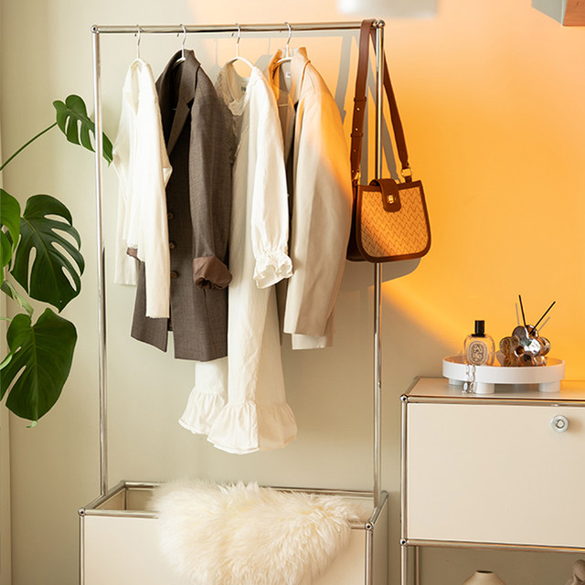 USM second-hand floor-standing clothes hanger dressing mirror coat rack ...