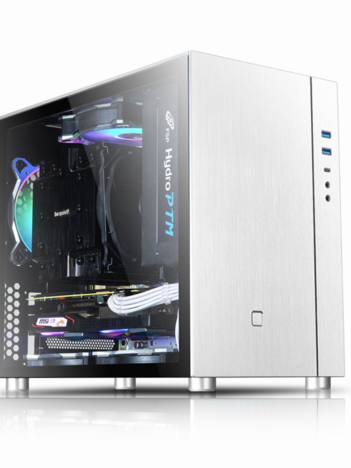 Sktc S200 MATX PC-kotelo - Alumiini ja karkaistu lasi