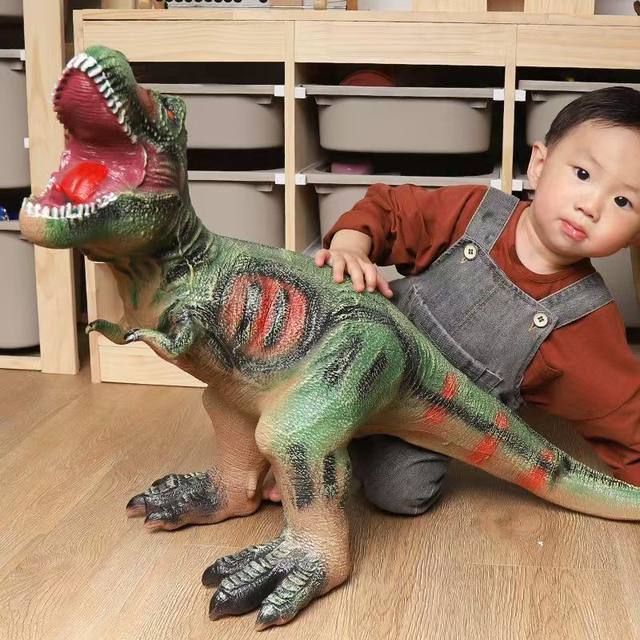 Simulation Tyrannosaurus Boys Toy Children Super Large Cable Cable Ride ...