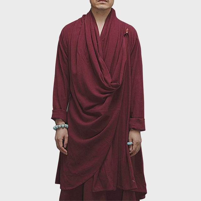 Chinese wind men's clothing meditation sitting Settlement Set Hanfu ...