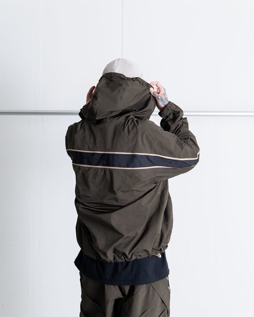 ROTOLTORNADOANORAKPARKA23AW waterproof outdoor half-zip pullover hooded ...