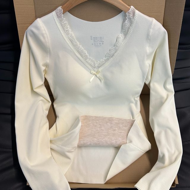 Pure desire wind lace stitching sweater women autumn and winter new ...