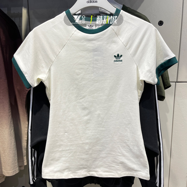 Genuine Adidas Clover women's short-sleeved breathable sports casual ...