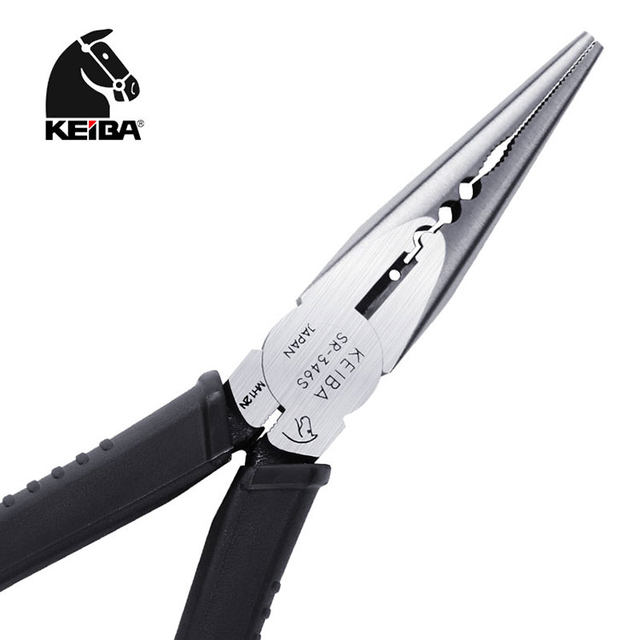 Japan's original KEIBA Horse brand imported alloy shaft tip pliers bearing type tip pliers ...