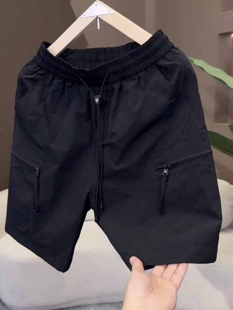 Men's summer quick-drying work shorts 2025 new fashion trend youth ...
