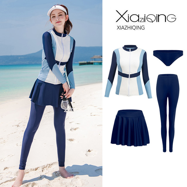 New diving suit for women split long sleeves quick-drying snorkeling ...