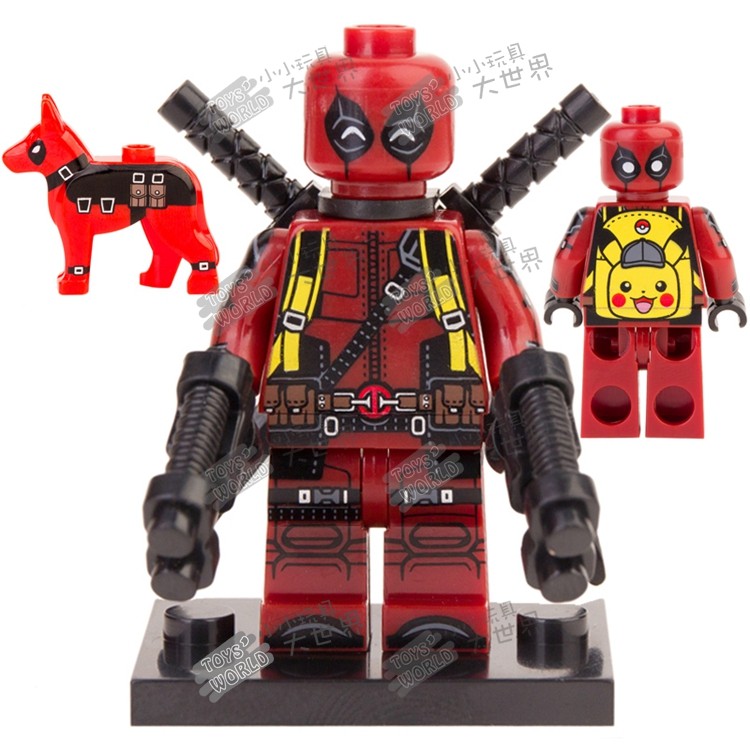 Reunion 4 Super Hero KT1030 Deadpool Deadpool assembled building blocks